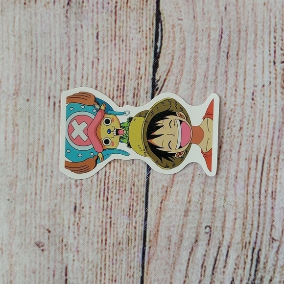 Office | One Piece Monkey D Luffy And Tony Tony Chopper Sticker New ...